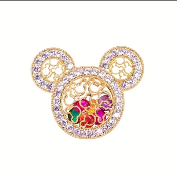 Jewelry | Newbeautiful Mickey Mouse Brooch With Rhinestones And ...